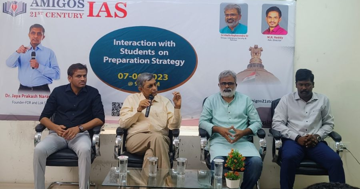 Amigos 21st Century IAS Academy Hosts a Successful Interaction with Dr ...